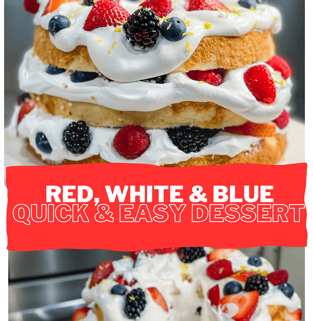 Easy Berry Angel Food Cake