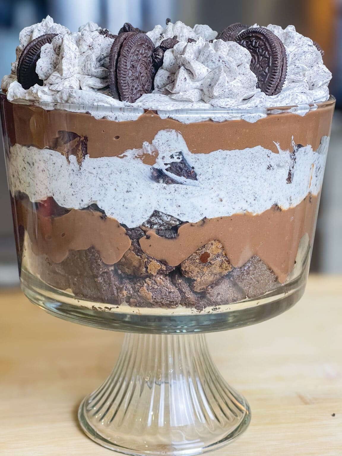 Chocolate Oreo Brownie Trifle