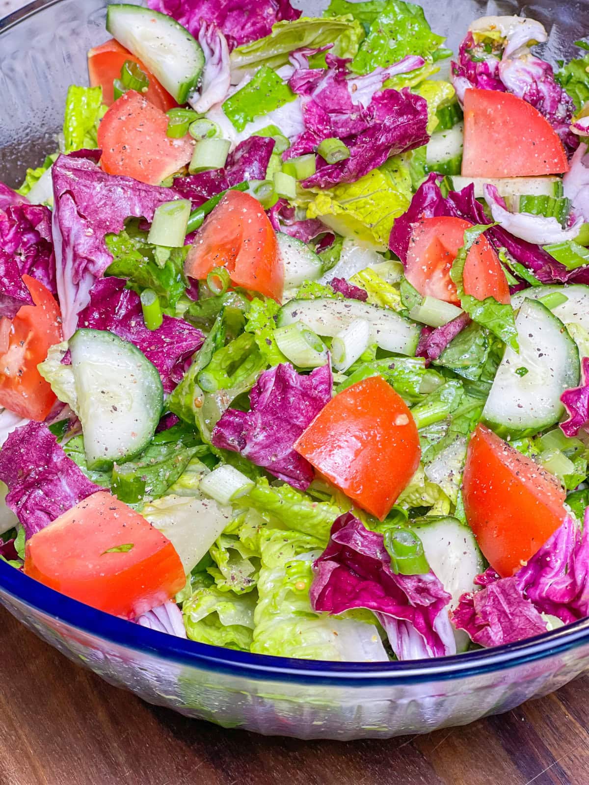Salad with Lemon Garlic Vinaigrette