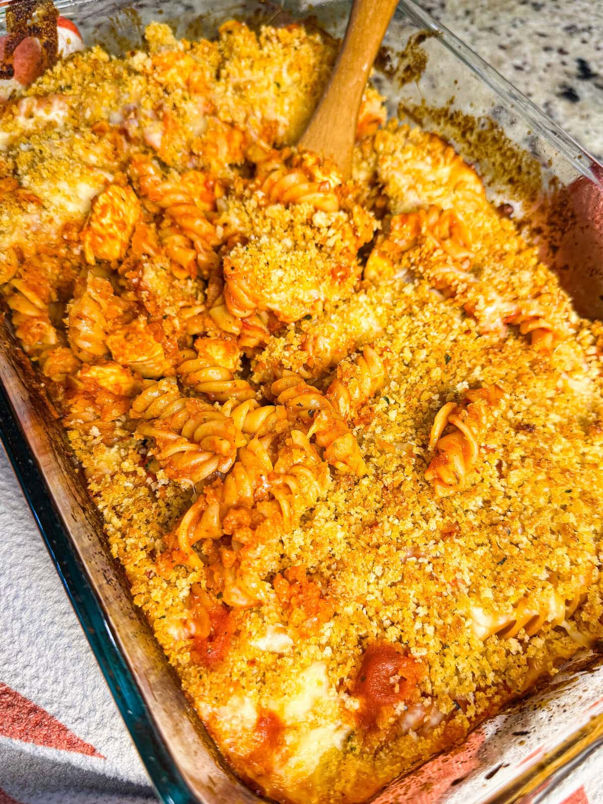 One-Pan Baked Chicken Parmesan Casserole