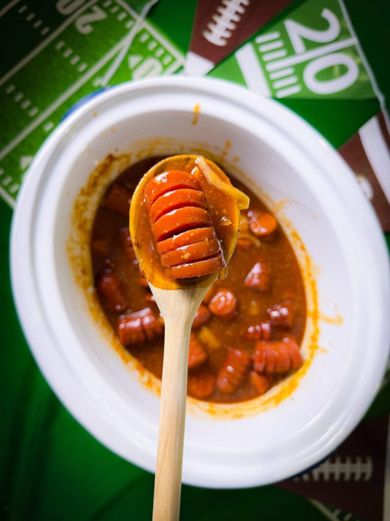 Crock Pot Hasselback Sweet & Saucy BBQ Kielbasa
