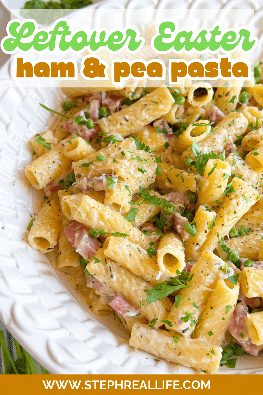 One-Pan Creamy Ham & Pea Pasta